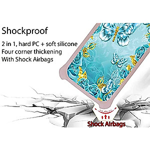 jioeuinly Ans Artia Case Compatible with Ans Artia ACK2326 Phone Case Cover [with Tempered Glass Screen Protector][Hard PC + Soft Silicone][Gold Glitter+Luminous] JSF-YHD