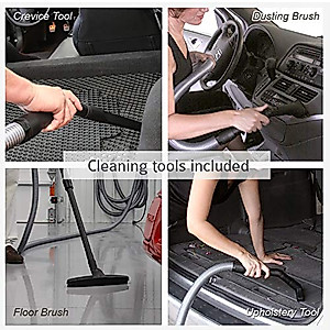 VacuMaid GV50 Wall Mounted Garage and Car Vacuum with 50 ft hose and Tools