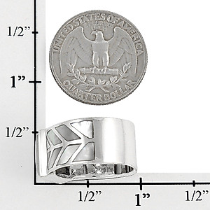 Turquoise Ring Sterling Silver 925 Genuine Gemstones Size 6 to 11 (Choose Color) (Multi-00, 6)