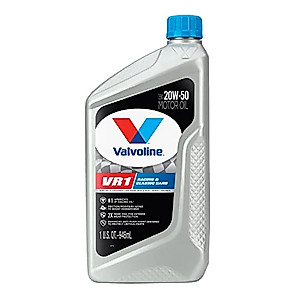 Valvoline VR1 Racing SAE 20W-50 Motor Oil 1 QT, Case of 6