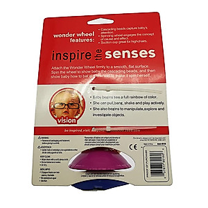 Sucker Wheel Rotating Ferris Rattle Toy,Rotating Windmill Rattle for 6-12 Month Baby Infant Highchair Toy