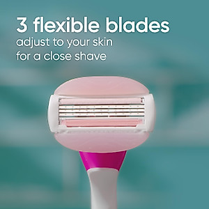 Gillette Venus ComfortGlide White Tea Women's Disposable Razor, 2 Count