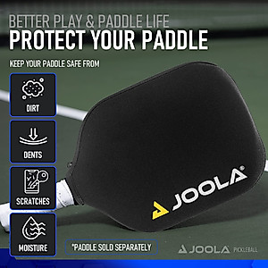JOOLA Pickleball Paddle Cover - Neoprene Sleeve for JOOLA Solaire & Standard Size Pickleball Paddles - Fits Paddles Up to 8" - Pickleball Accessory and Gift