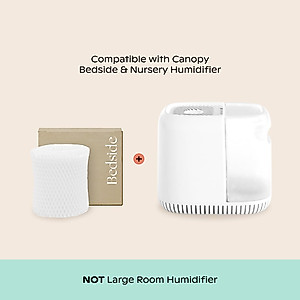 Canopy Original Bedside Humidifier Filters, Pack of 3 Filters, Replacement Filters - Compatible with Canopy Bedside Humidifiers, Made with Wood Pulp, Paper Filter, Replace Every Six Weeks