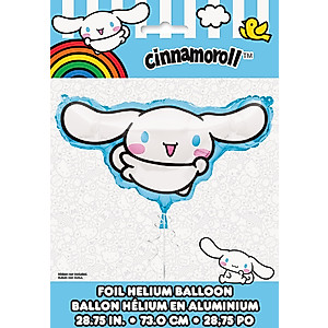 Large Hello Kitty Balloons | 3 Pack | Sticker | Hello Kitty Birthday Decorations and Party Supplies | 25" Hello Kitty, 28.75" Cinnamoroll, 22.75" My Melody