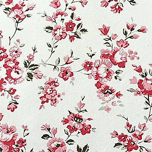 SimpleLife4U Rural Floral Shelving Paper Decorative Self-Adhesive Shelf Liner Drawer Cabinet Sticker 17.7 Inch by 9.8 Feet