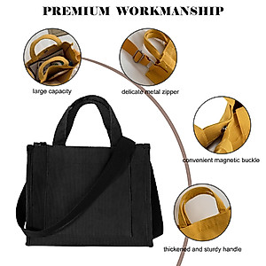 Tote Bag for Women, Small Satchel Bag Handbag Stylish Tote Handbag Corduroy Hobo Bag Fashion Shoulder Crossbody Bag