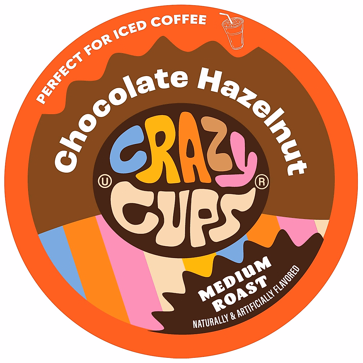 Crazy Cups Flavored Hot or Iced Coffee for Keurig K-Cup Machines, Better Than Hazelnut, Recyclable Pods, 22 Count