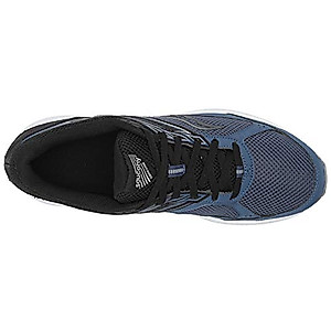 Saucony Men's Core Cohesion 14 Road Running Shoe, Blue/Black, 8