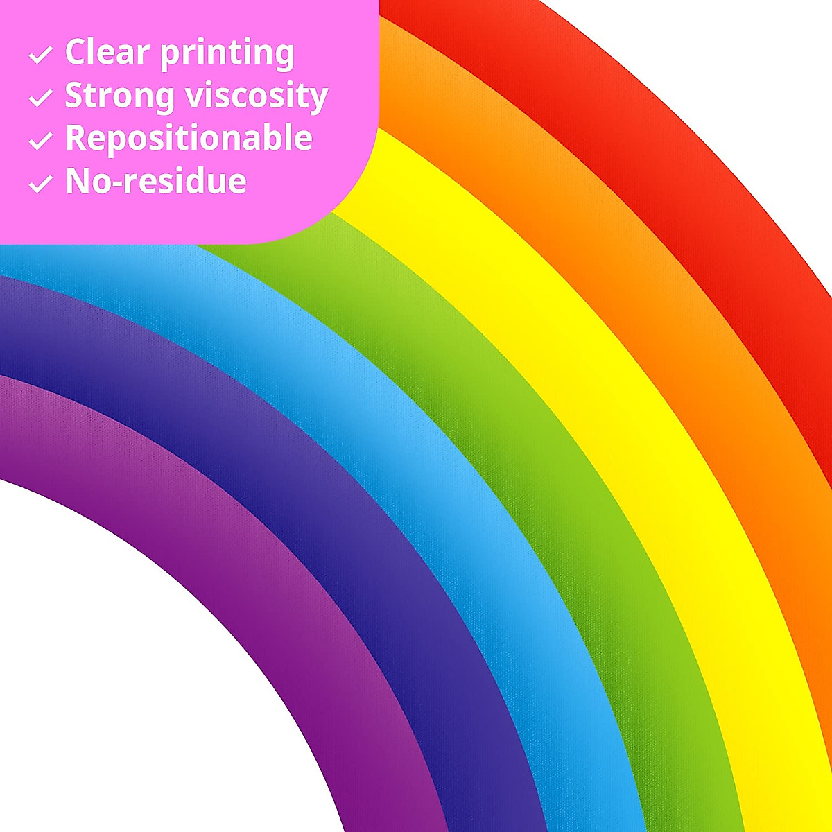 DECOWALL SG-1713 Rainbow and Clouds Kids Wall Stickers Wall Decals Peel and Stick Removable Wall Stickers for Kids Nursery Bedroom Living Room décor