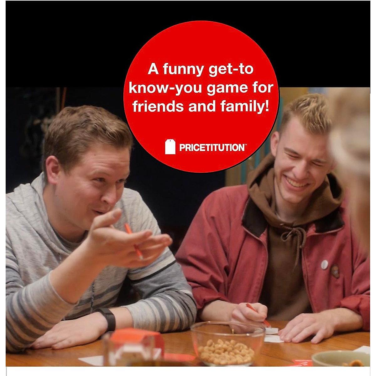 Pricetitution Card Game (from Shark Tank!) - Game Nights, Dinner Parties, Funny Conversations...Play in-Person or Over Video Online! | 3+ Players | Adults 16+ | How Much Money Would it take You to_?!