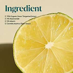 Goodal Green Tangerine Vitamin C Dark Spot Serum for Sensitive Skin | 70% Tangerine Extract, 4% Niacinamide, Arbutin & Tiger Grass to Fade Dark Spots and Post-Acne Hyperpigmentation (Single)