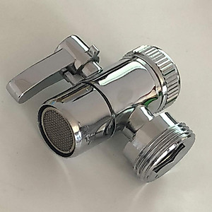 MISSMIN Sink to Garden Hose Diverter Faucet Adapter for Portable Washer/Dishwasher/Washing Machine,for Bathroom and kithcen