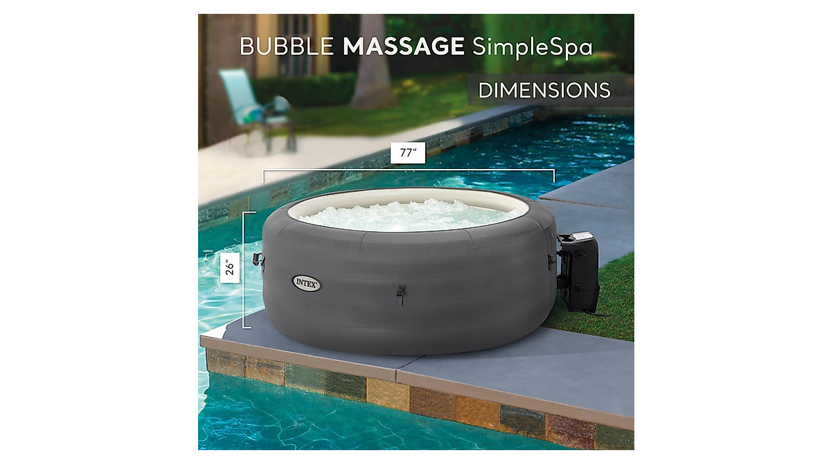Intex SimpleSpa Bubble Massage Spa for 4 People | Relax at Home