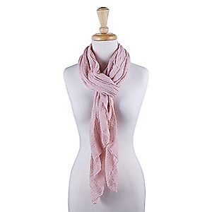 Hadley Wren Women's Lightweight Summer Insect Shield Scarf, Classic Light Pink, One Size