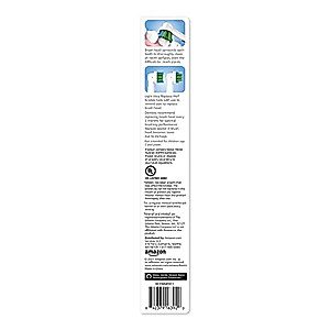 Amazon Basics Rechargeable Electric Toothbrush with 1 handle, 2 Action Clean Brush Heads and 1 Charger, Battery Powered, 4 Piece Set, White