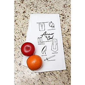 Tea Towels Cotton 100% Christian Gifts for Women Dish Drying Decorative Kitchen Towels, Farmhouse Hand Towel White Flour Dishes Bread Cloth. and Black 012021