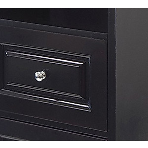 Winsome Wood Alps Tall Cabinet with Glass Door and Drawer