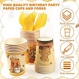 Cartoon Style Baby Shower Decorations,150 Pcs Animated Birthday Party Supplies.Including 9″ and 7″ Party Paper Plates,Cups,Napkins and Forks for 30 Guests. Perfect for Boys,Girls and Kids Party Favors