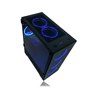 Alarco Gaming PC Desktop Computer Intel 3.70GHz,16GB Ram,512 GB SSD,Windows 11 pro,WiFi Ready,Video Card RX 580 8GB, 6 RGB Fans with Remote