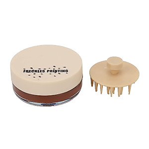 Dioche Fake Freckles stamp pen, Liquid Freckle Stamp Freckles Makeup Stamp with Brush, Waterproof Simulation Air Cushion Freckles Pen 10g