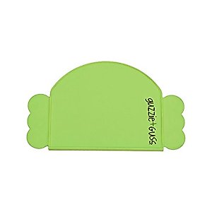 guzzie+Guss Perch Silicone Table Chair Placemat, Made of Food Grade Silicone, Easy to Clean, Dishwasher Safe, Green