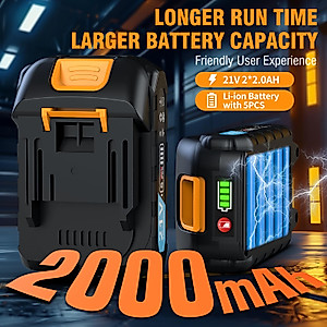 Protmex 3/8'' Cordless Ratchet Wrench, 60FT-LBS (80N.m) Electric Ratchet with 21V 2 X 2.0Ah Battery, 400 RPM Chargeable Power Ratchet Driver Set with 8 Sockets,1/4 Adaptor, 3" Extension Bar