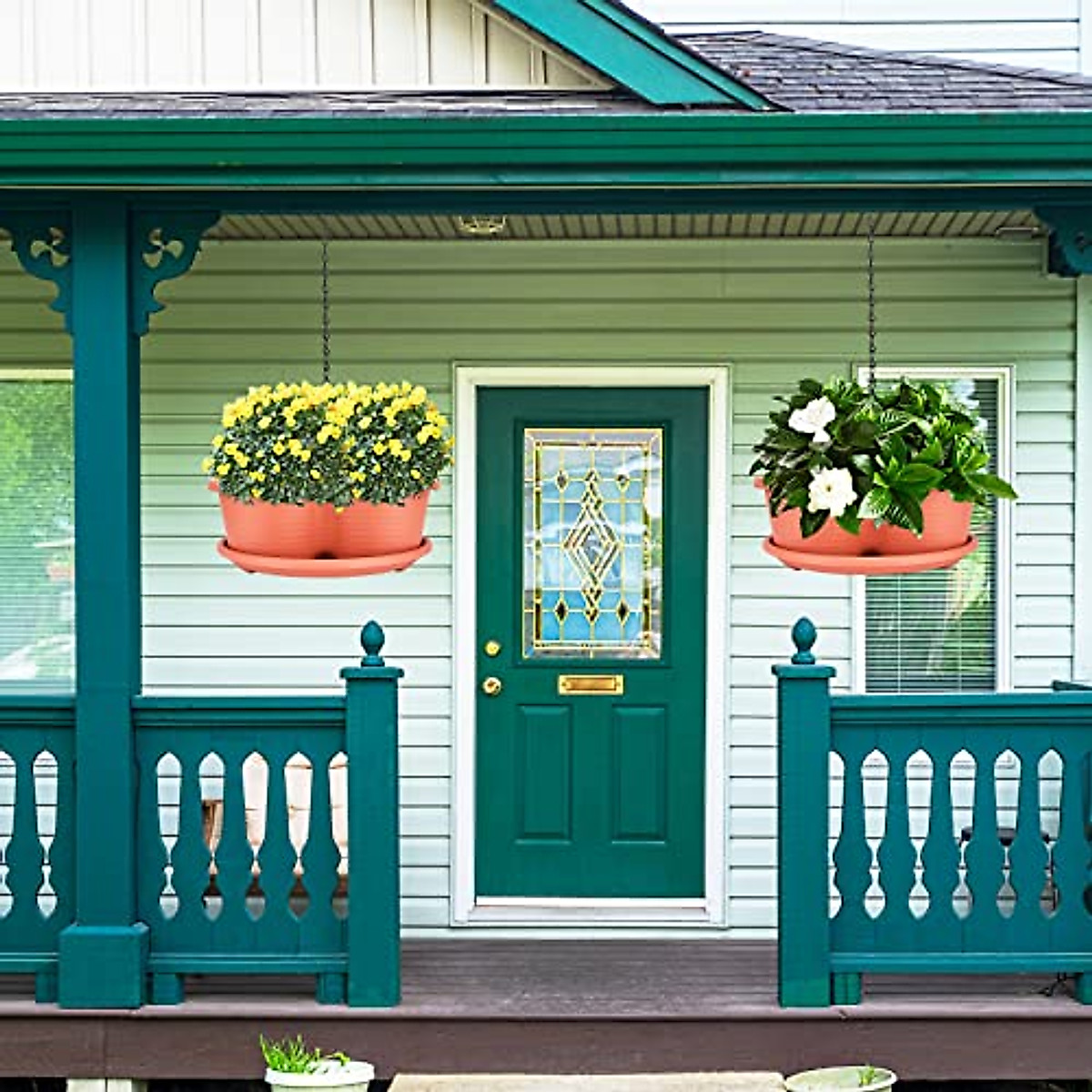 RooTrimmer Stackable Planter, Vertical Garden Planter, Strawberry Planter, Indoor/Outdoor Planters, 5 Tier Garden Tower, Herb Planter for Growing Vegetables and Succulents (Bick Red)