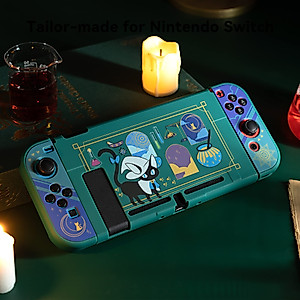 GeekShare Protective Case Slim Cover Case Compatible with Nintendo Switch - Shock-Absorption and Anti-Scratch Skin Case for Switch - Alchemy Cat (for Regular Switch)