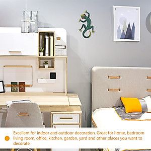 YARNOW Gecko Wall Decoration Garden Lizard Wall Art Metal Outdoor Wall Decor Gecko Sculpture for Home Office Garden Wall Decoration