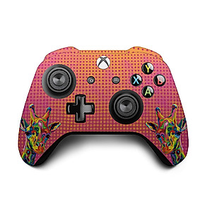 Head Case Designs Officially Licensed P.D. Moreno Giraffe Animals II Vinyl Sticker Gaming Skin Case Cover Compatible With Xbox One X Console and Controller Bundle