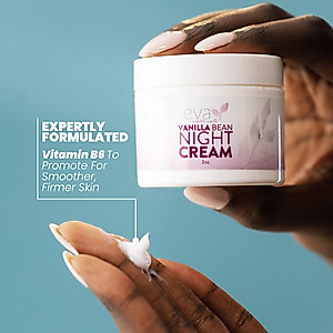 Eva Naturals Vanilla Bean Night Cream by Eva Naturals (60 ml) - With Vitamin E and Green Tea