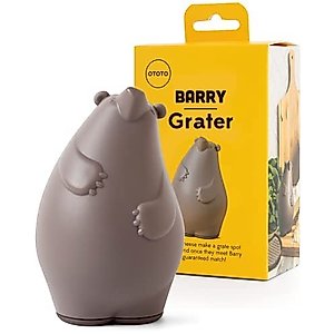 OTOTO Barry The Bear Box Cheese Grater - Compact Stainless Steel Grater, Kitchen Grater, Cheese Shredder, Vegetable Grater, Food Grater & Shredder - Fun Kitchen Gadget