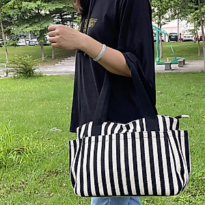 Medium Tote Bag Shoulder Bag 7 Canvas Vaction Purse Handbag with Zipper Travel Work Handbag Gifts for Women