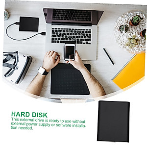 SOLUSTRE 250GB Mechanical Hard Disk External Portable Hard Drive USB 2.5in Metal Durable HDD for Desktop