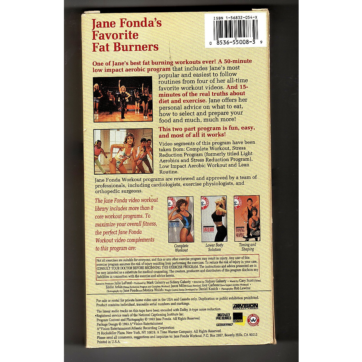 Jane Fonda's Favorite Fat Burners [VHS]