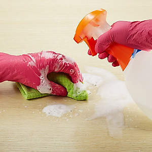 rosgel Disposable Gloves, Nitrile Gloves, Latex Free Small Size Adult Gloves for Tattooing, Gardening, Cooking, Food Safe- 100PCS