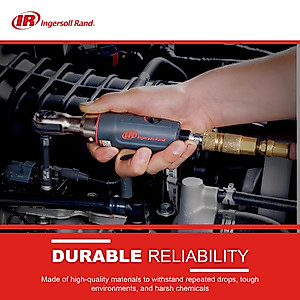 Ingersoll Rand 1105MAX-D2 1/4" Mini Composite Air Ratchet Wrench, 30 ft-lbs Max Torque Output, 300 RPM, Comfort Grip, Lightweight, Low Profile Forward/Reverse Control