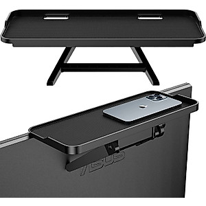 ASMXQY TV Top Screen Shelf Adjustable Computer Monitor Shelf Storage Bracket Mount Hold Cable Media Box, Game Console, WiFi Router, Plants, Speakers, Remote Controls, DVD Shelf
