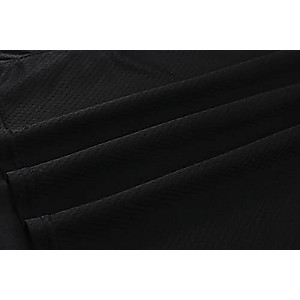 SHAJUNQI Basketball Jersey Men's Mesh Athletic Sports Shirts Training Practice - Blank Team Uniforms for Sports Scrimmage UO-Black White XL