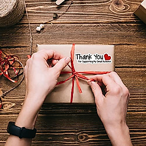 Thank You for Supporting My Small Business Stickers,Thank You Stickers,Handmade Stickers,Small Shop Stickers,Envelopes Stickers for Small Business, Online Retailers,Handmade Goods,500 Labels Per Roll