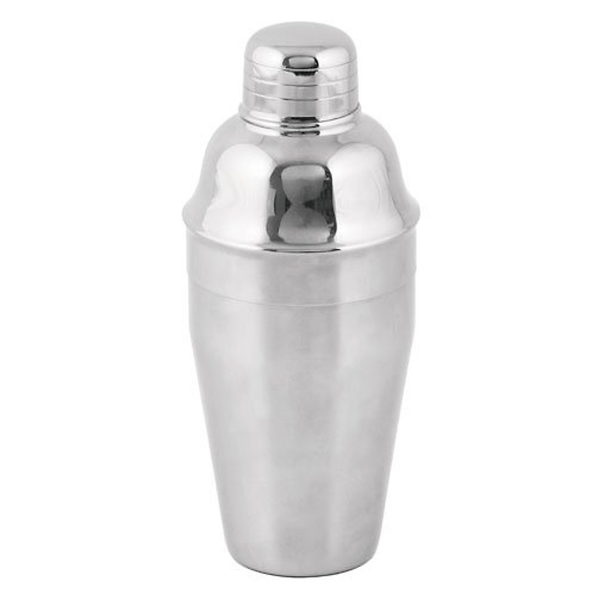 True Contour Cocktail Shaker, 8.5 oz Stainless Steel Cobbler Shaker With Cap And Strainer - Drink Shakers for Cocktails and Liquor