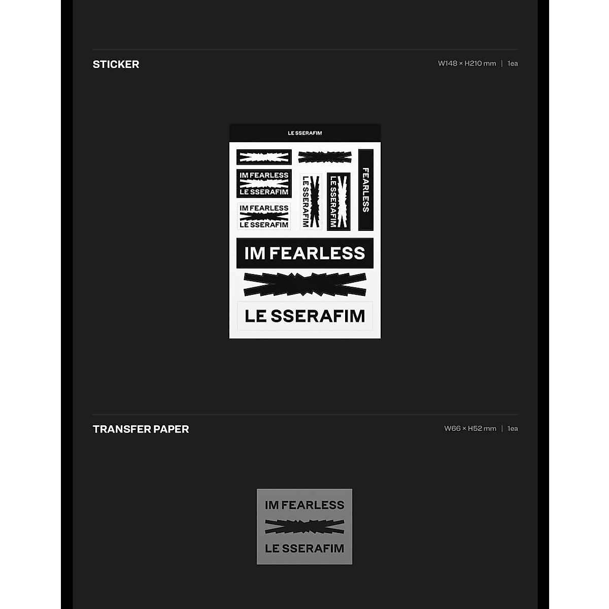 [KTOWN4U PREORDER] LE SSERAFIM - 1st Mini Album [FEARLESS] Album+Pre-Order Benefit+Folded Poster (Vol.1+Vol.2 ver. SET)