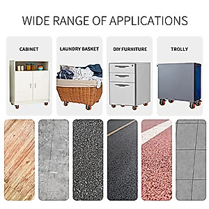 4 Inch Caster Wheels, Casters Set of 4, Heavy Duty Casters with Brake 2200 Lbs, Locking Industrial Swivel Top Plate Casters Wheels for Furniture and Workbench Cart(Two Hardware Kits Include)