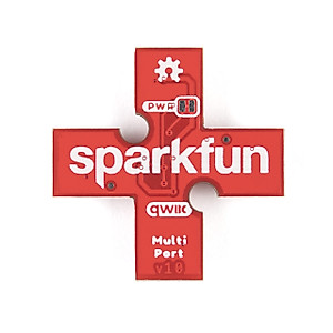 SparkFun Qwiic MultiPort Add I2C ports via Qwiic connectors to boards that only have one I2C port on their I2C bus Alternative daisy chained configuration 2x mounting holes Board size 1 inch by 1 inch