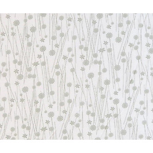 SheetWorld Fitted 100% Cotton Percale Play Yard Sheet Fits BabyBjorn Travel Crib Light 24 x 42, Grey Floral Stems, Made in USA