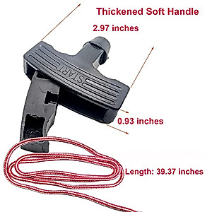 Petoor Ayellow 41A2828 Garage Emergency Release Pull Rope Cord Handle Kit Garage Opener, Red Black