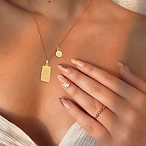 TGOLM 14k Gold Plated Taurus Necklace Hierophant Tarot Card Constellation Jewelry Birthday Gift for Women