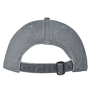 YEANIY Vintage Washed Cotton Plain Baseball Caps Adjustable Unstructured Soft Blank Casual Dad Ball Hats for Men Women-Grey