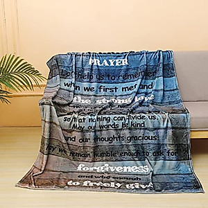 Marriage Prayer Blanket Engagement Gifts Newly Engaged Unique Throw Blanket Wedding Anniversary Bridal Shower Gift for Couple Cozy Blanket (Marriage Prayer, 60*50inch)